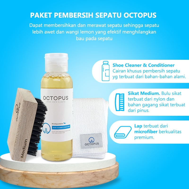 Jual Octopus shoes cleaner kit Pembersih Sepatu putih Tas Topi | Sabun ...