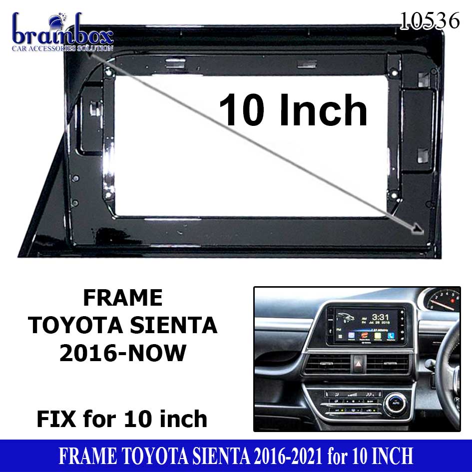Jual Frame Head Unit Toyota Sienta 2016-2021 10 Inch Bingkai Panel TV ...
