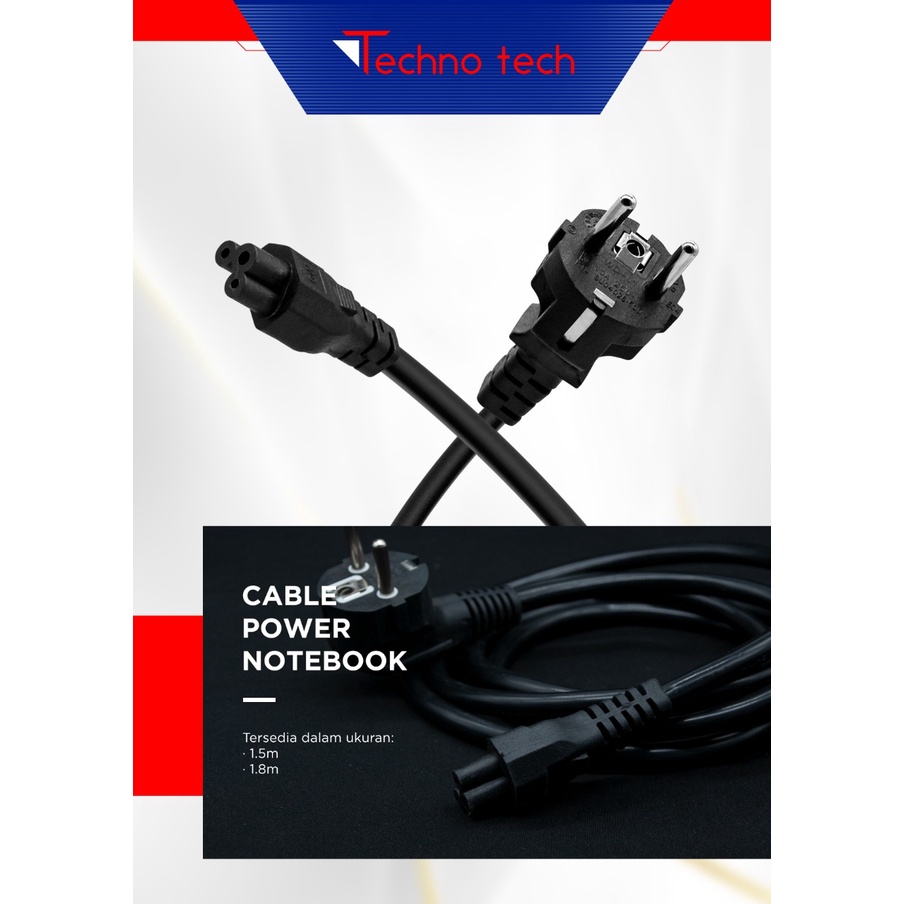 Jual Kabel Power Lubang 3 Techno Tech TECHOTECH Original | Shopee Indonesia