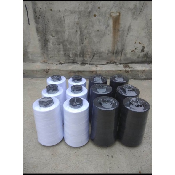 Jual Benang jahit hitam putih, harga untuk 6 pcs | Shopee Indonesia