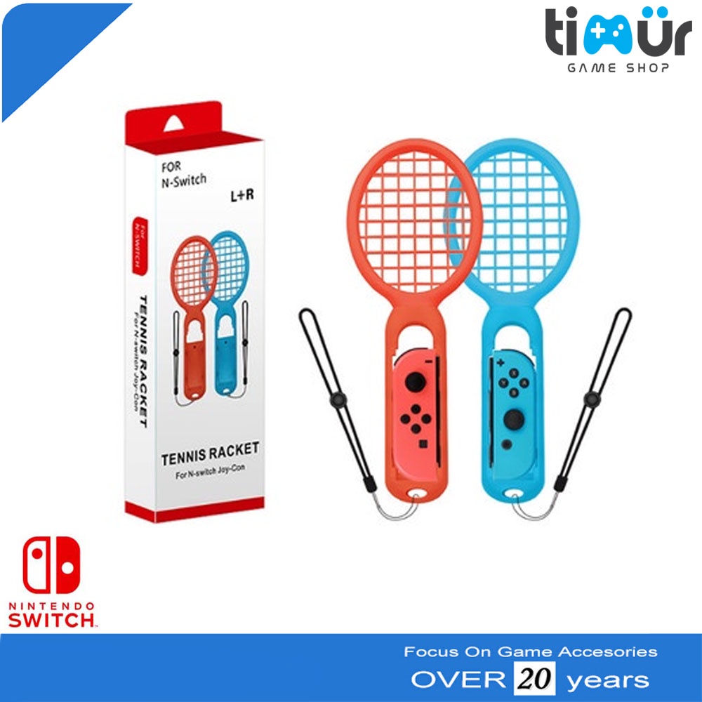 Jual Tennis Racket Controller Grip JoyCon Joy-Con Nintendo Switch OLED ...