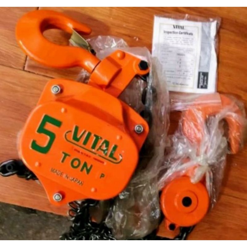 Jual GWS Chain block 5 ton x 5 meter-chain block manual VITAL JAPAN | Shopee Indonesia