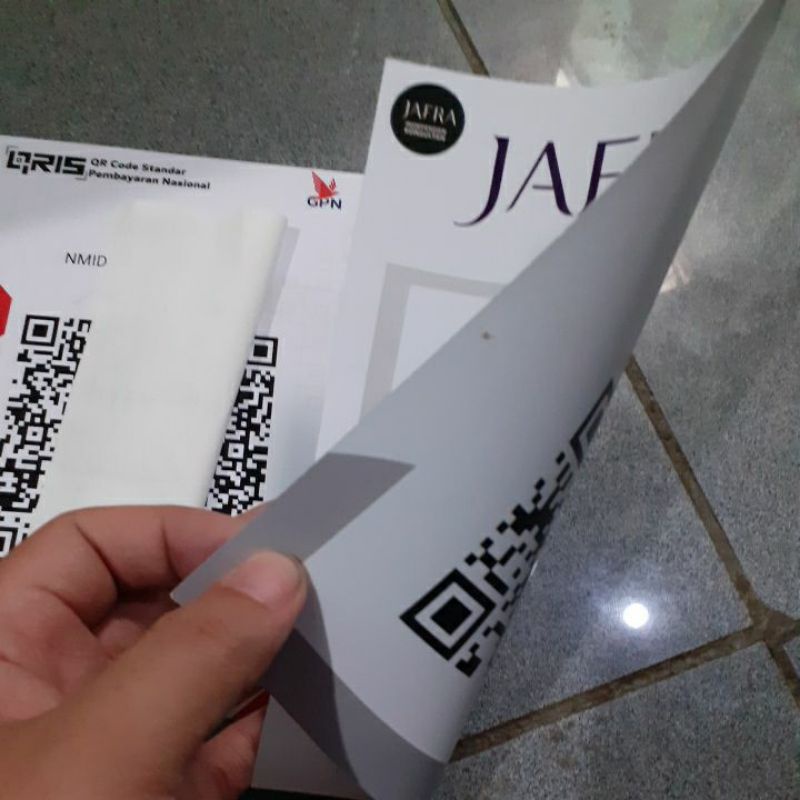 Jual CETAK POSTER BARCODE QRIS NO MEJA DAFTAR MENU GAMBAR BEBAS DLL ...