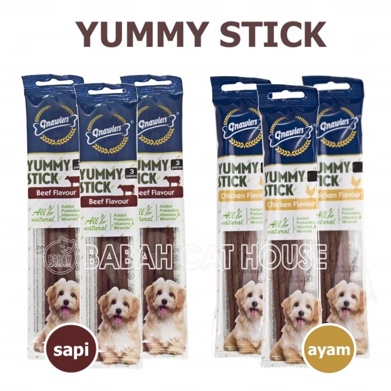 Jual YUMMY STICK Snack Gigitan Anak Anjing Puppy Dog Treat Biskuit ...