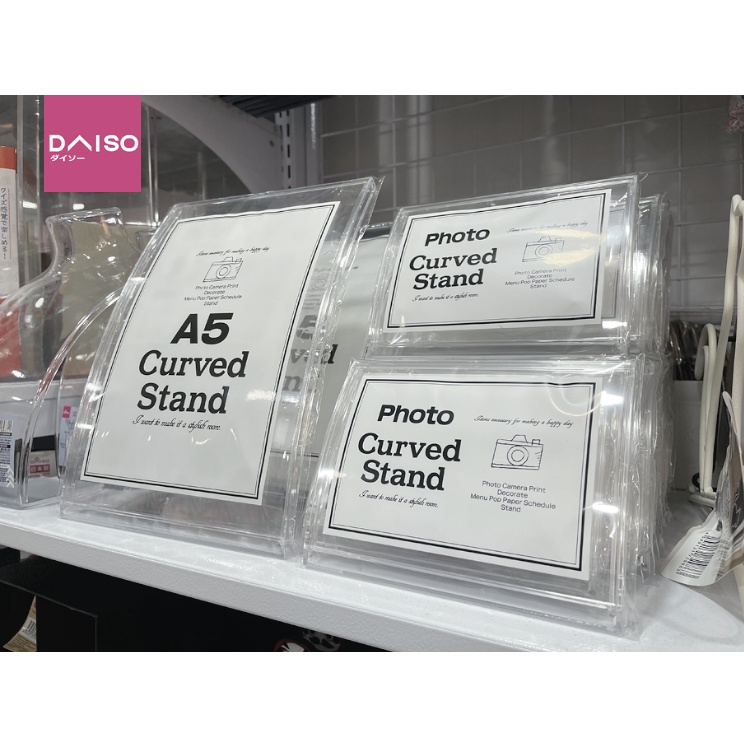 Jual Photo Frame Arcylic A5 Curved Stand/ Tempat Foto Akrilik Stand ...