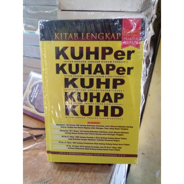 Jual Buku Kitab Lengkap KUHPer KUHAPer KUHP KUHAP KUHD | Shopee Indonesia