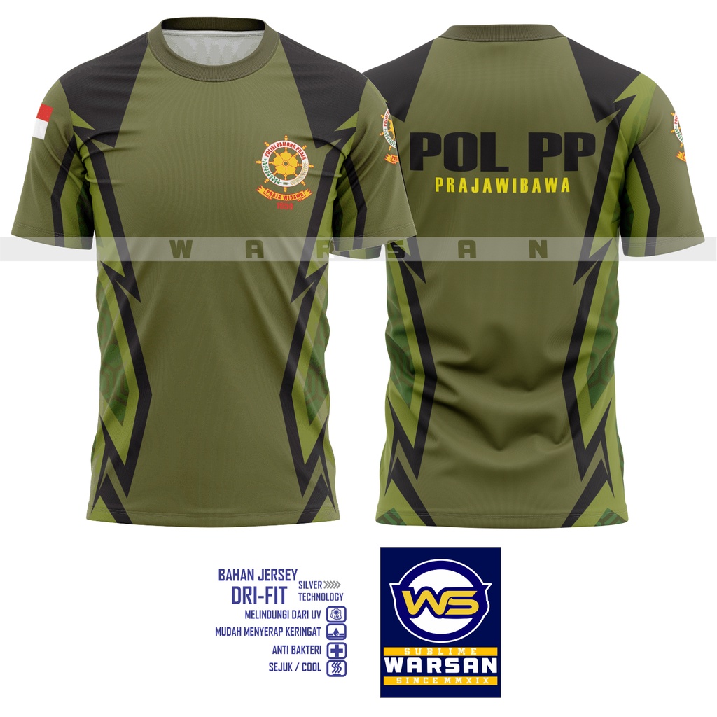 Jual Jersey Satpol PP / Kaos Satuan Polisi Pamong Praja Bahan Dryfit / Jersey POL PP / Jersey ...
