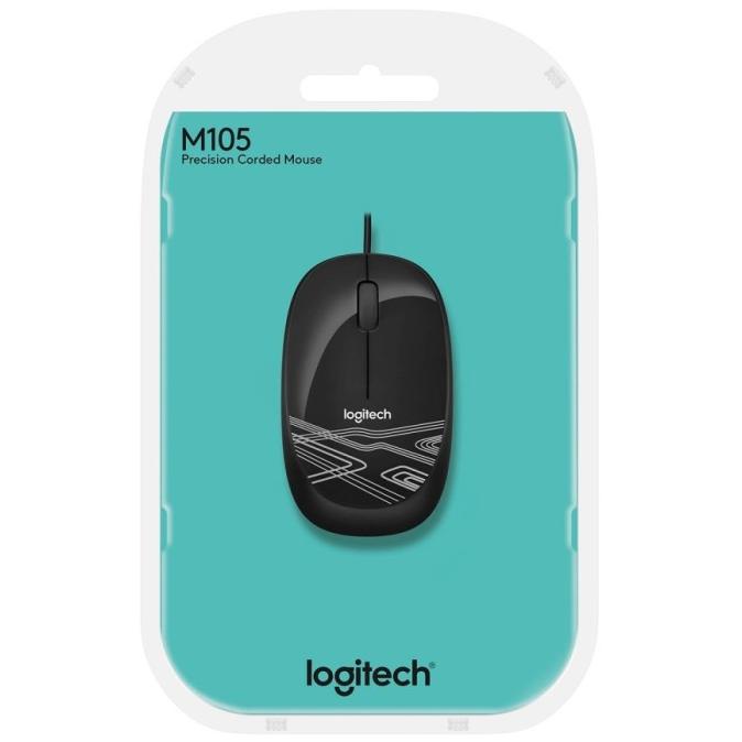 Jual Mouse Logitech M105 Original Resmi - Black - White Termurah | Shopee Indonesia