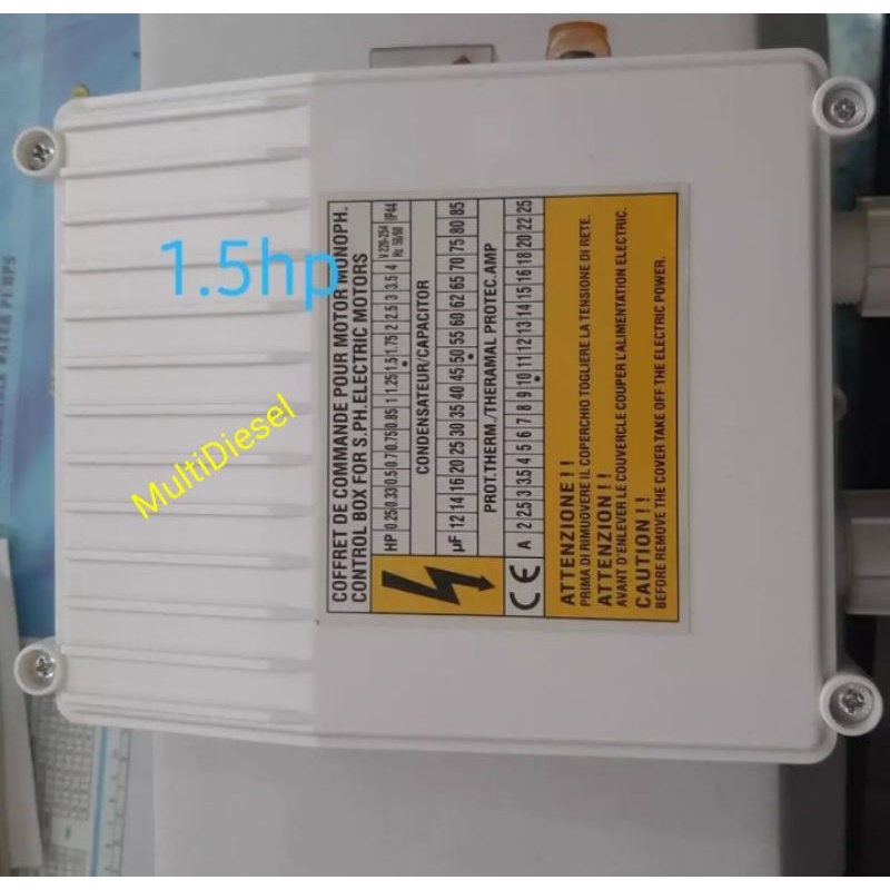 Jual Control box pompa air sumersible 1.5HP||Control box 1.5HP pompa ...