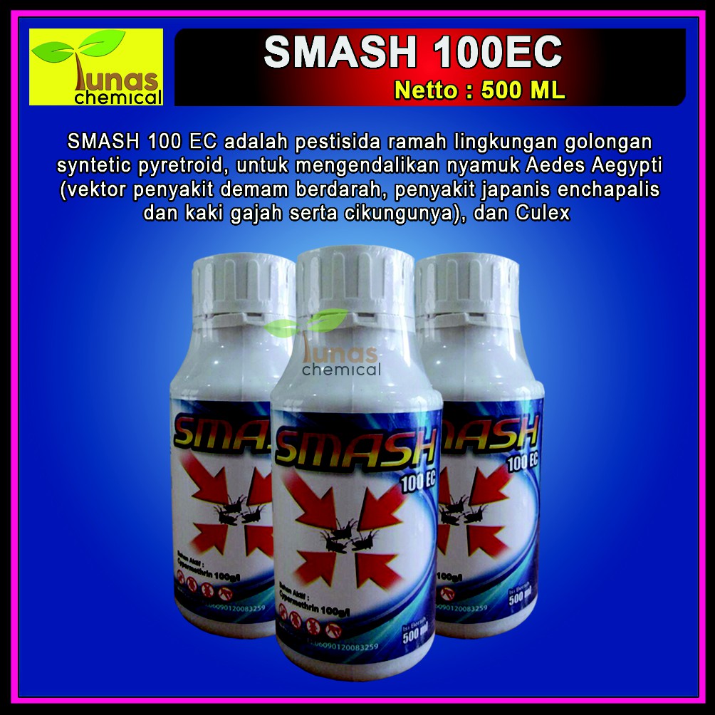 Jual SMASH 100 EC Obat Fogging Untuk Membasmi Nyamuk Malaria dan Demam ...
