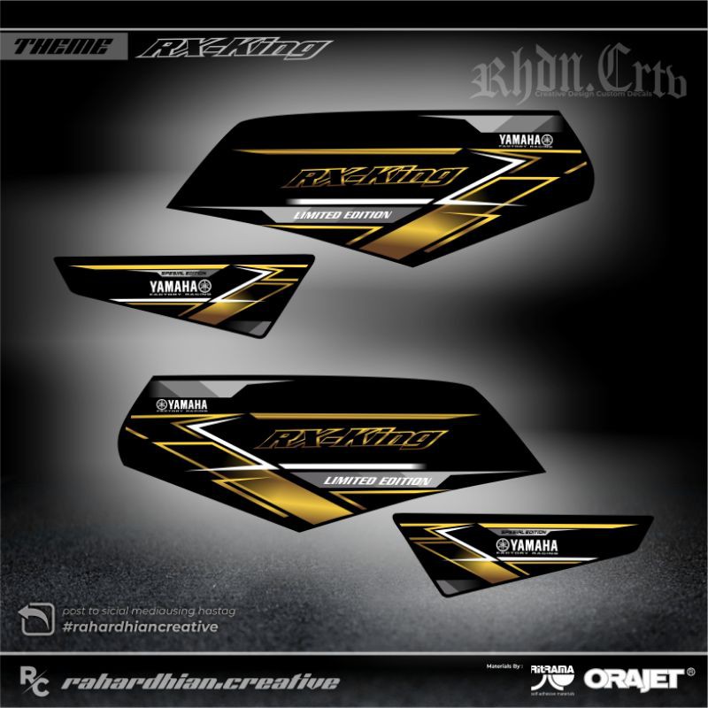 Jual Striping RX KING - Sticker Striping Variasi list Yamaha RX KING ...