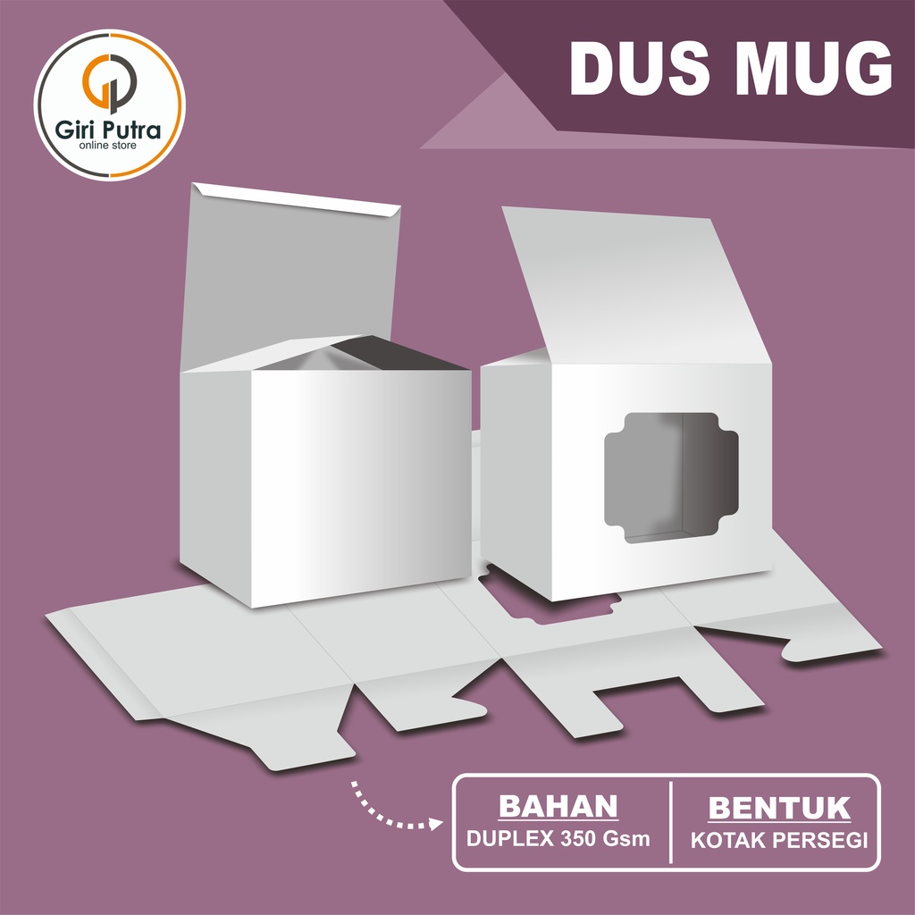 Jual Dus Mug / Dus Mug Polos Putih | Shopee Indonesia