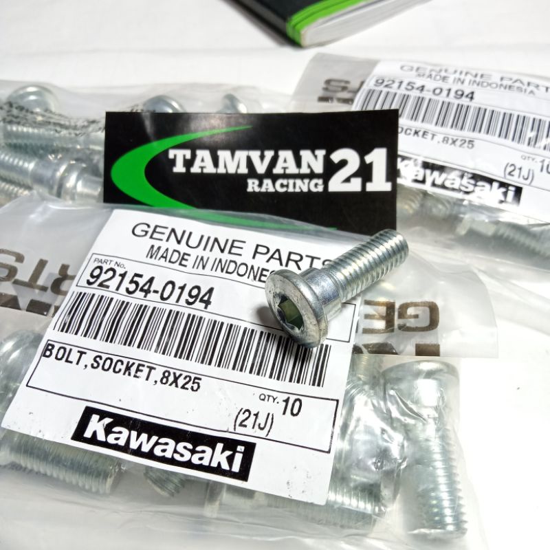 Jual BAUT FOOT STEP DEPAN ATAU BELAKANG NINJA RR R SS ORIGINAL 92154 ...