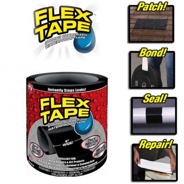 Jual Flex Tape Isolasi Lakban Anti Bocor Super Kuat Lem Penambal Air Super Ajaib Waterproof ...