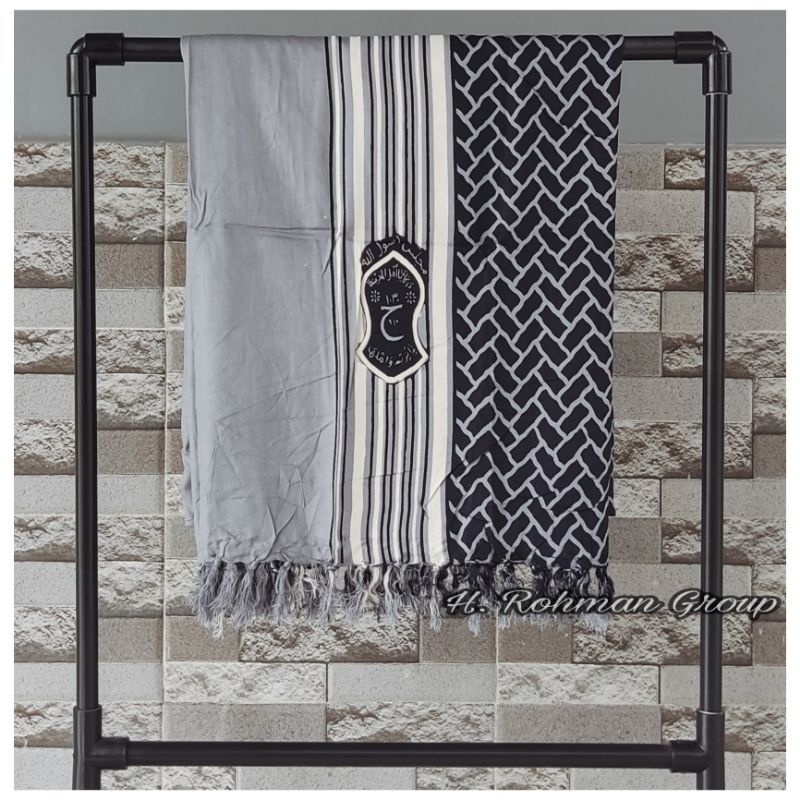 Jual Sorban Khasmiri Terompa Nabi / Sorban Habaib / Aridha Motif Logo ...