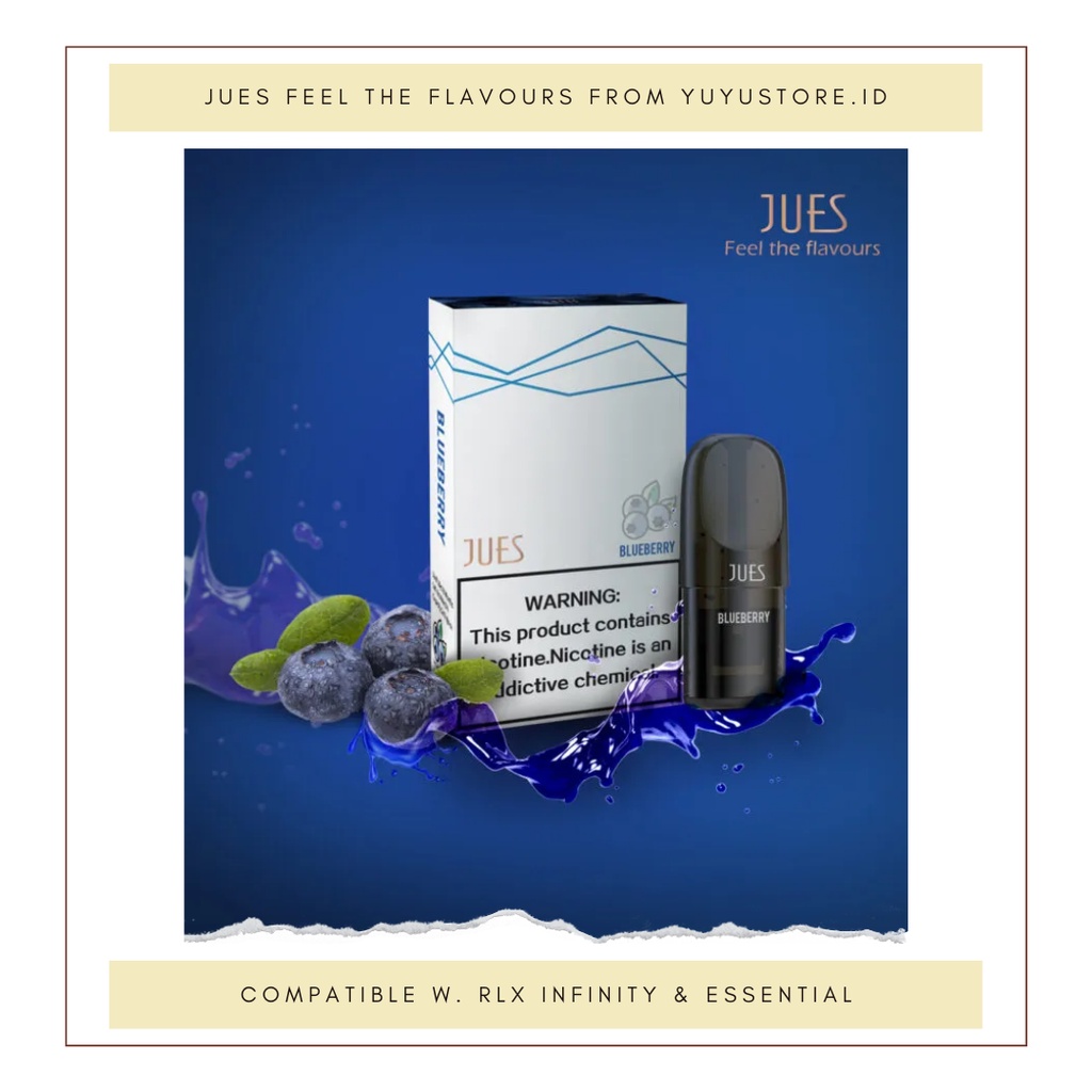 Jual JUES Pod Pro Ceramic Original - Blueberry (RELX Infinity Essential ...