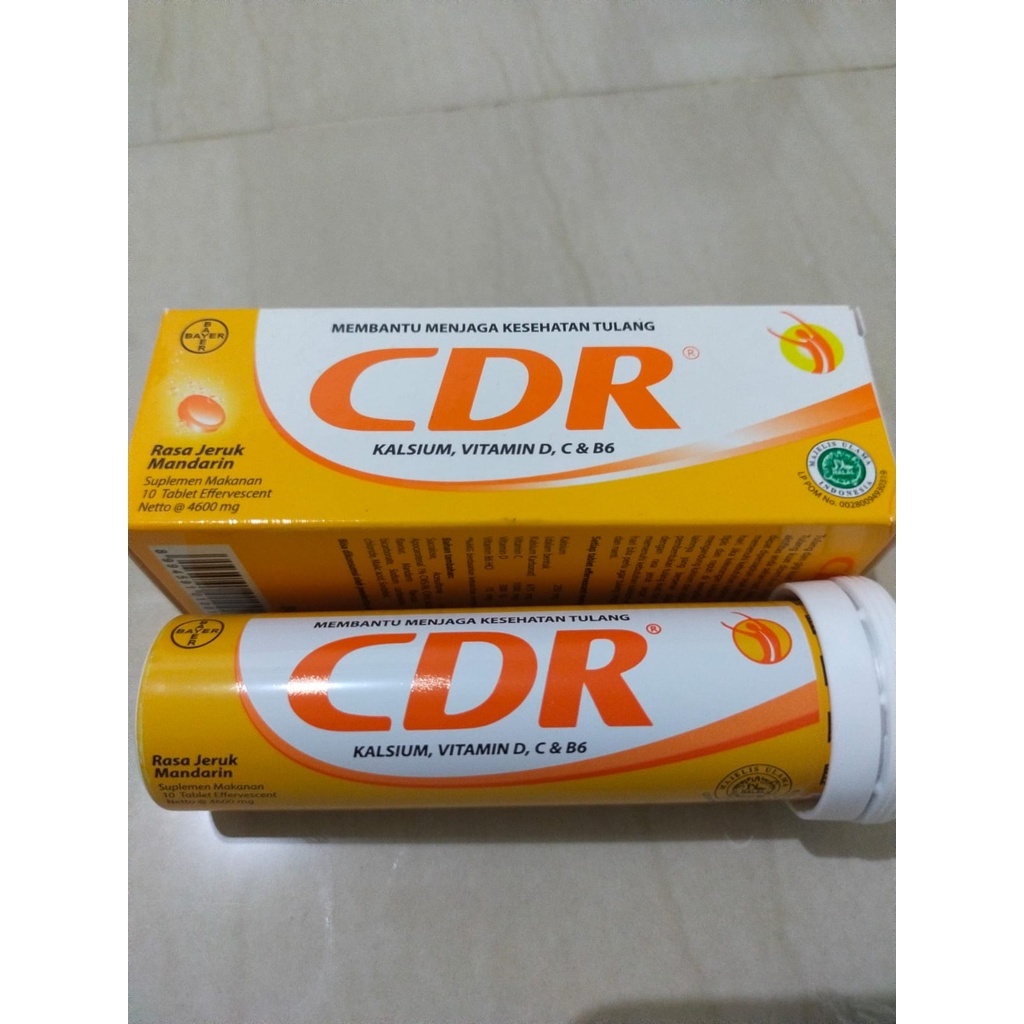 Jual CDR rasa jeruk mandarin 10 tablet Effervescent | Shopee Indonesia