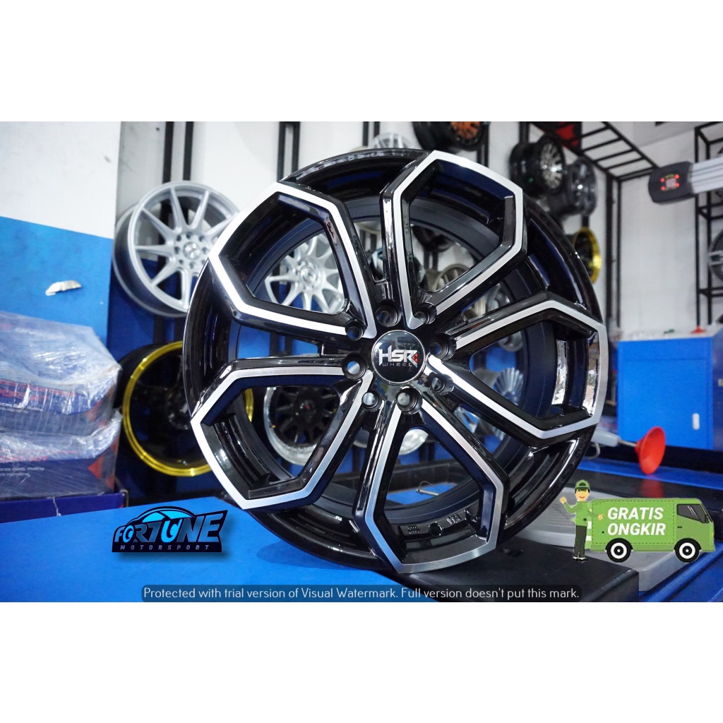 Jual PELEK MOBIL TWO TONE R17 LUBANG 4 PCD 4X100 4X114,3 YUNIKU HSR ...