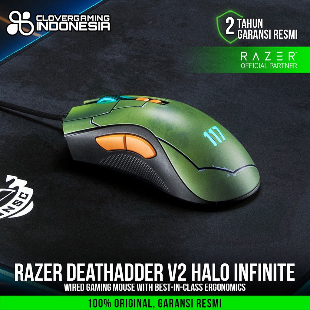 Jual Razer DeathAdder V2 Halo Infinite - Ergonomic Gaming Mouse ...
