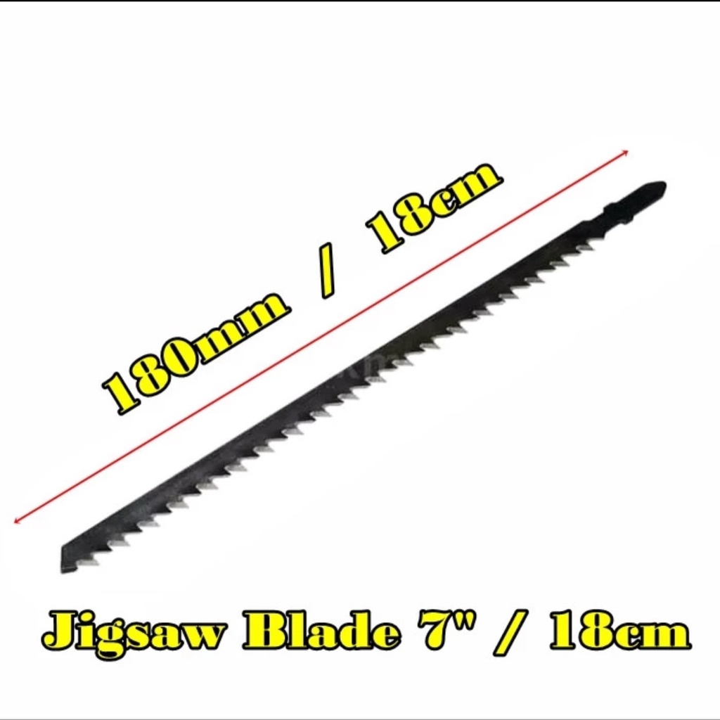 Jual mata gergaji jigsaw super panjang / mata table jig saw 7" / 180mm ...