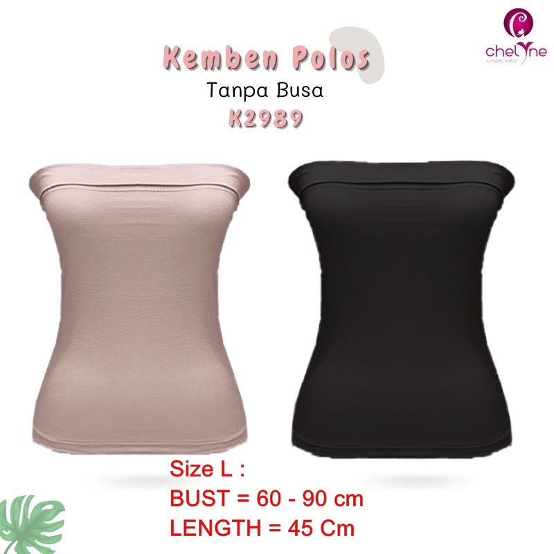 Jual Kemben Chelyne K2989 Panjang Stretch Daleman Kaos Spandex Tanpa Busa KB18 | Shopee Indonesia