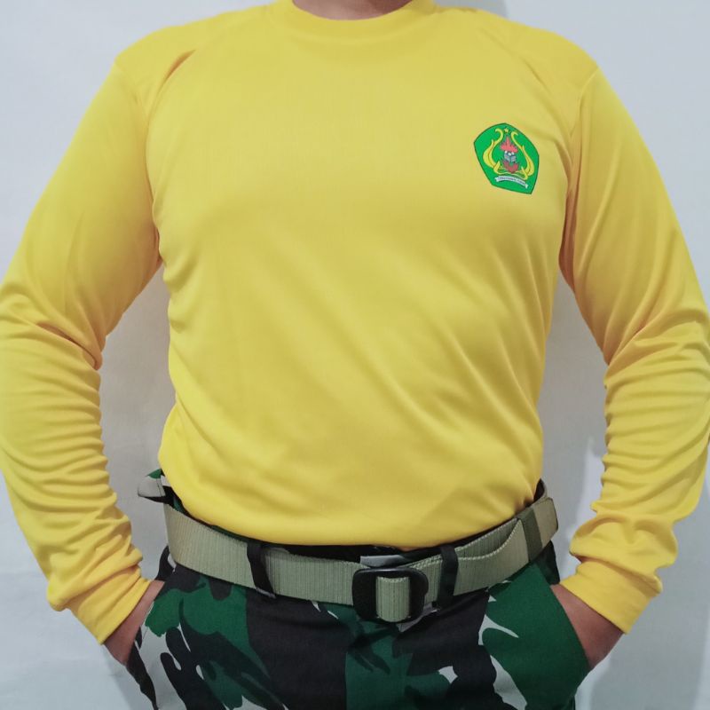 Jual Baju Kaos Binjasmil Jasmil TNI AD kuning | Shopee Indonesia