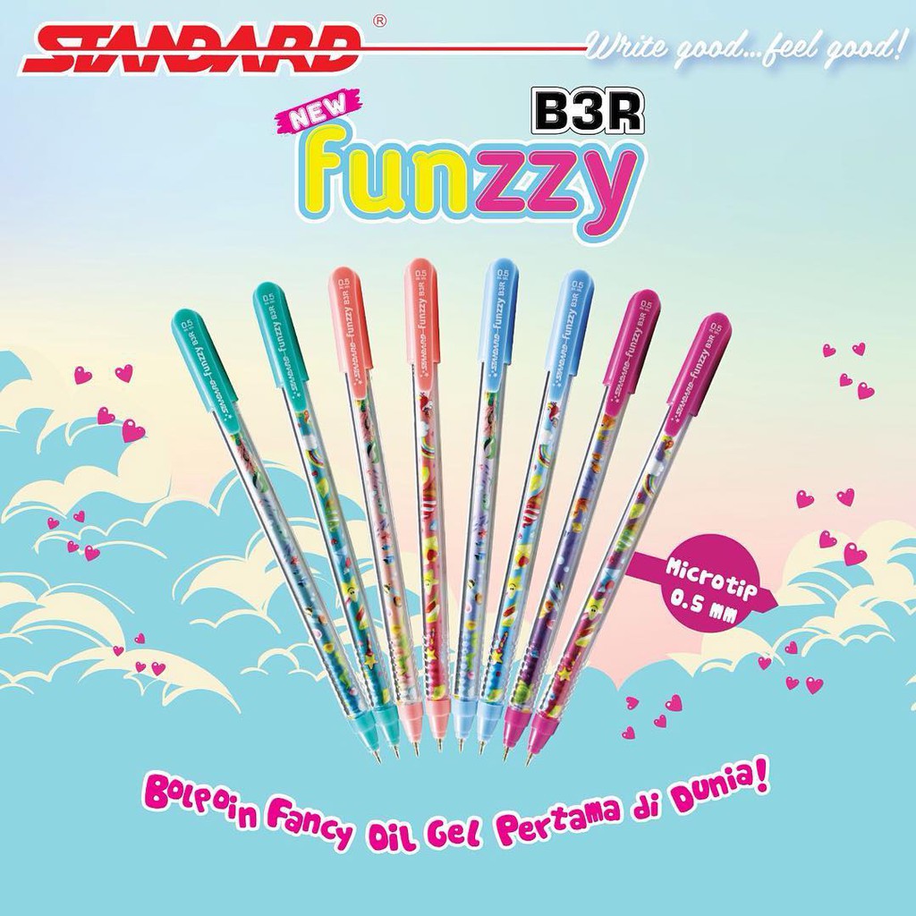 Jual Pulpen Gel Standard Funzzy 0.5mm | Shopee Indonesia