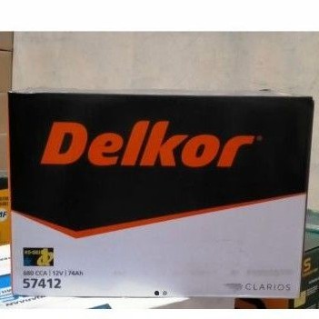 Jual Aki Accu Kering Delkor 57412 74 Ah, Innova Reborn Diesel, Fortuner ...