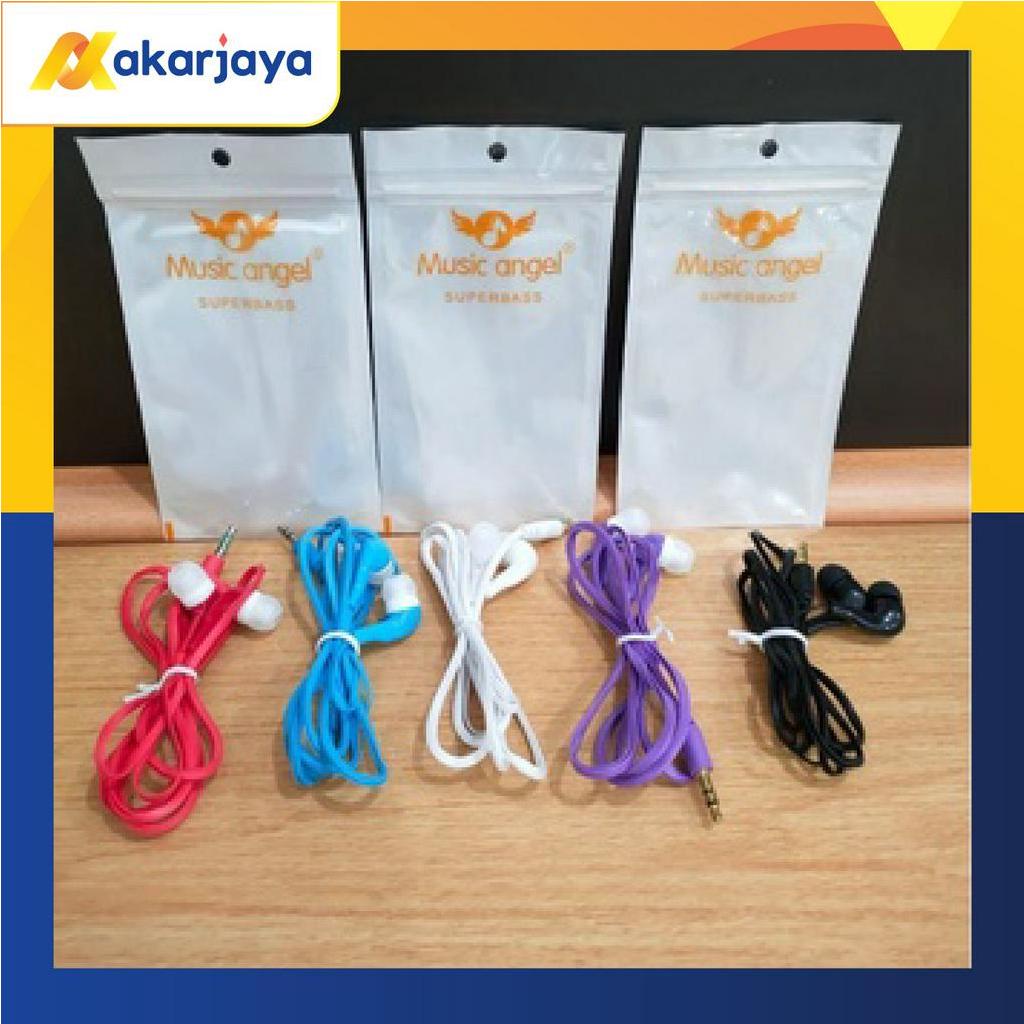 Jual Headset Music Angel Handsfree Karet Non Mic Handset | Shopee Indonesia