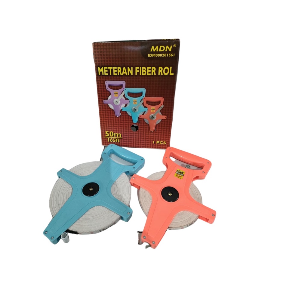 Jual Meteran Fiber MAXI MDN 50 meter - Meteran Tancap 50m Meteran Roll ...