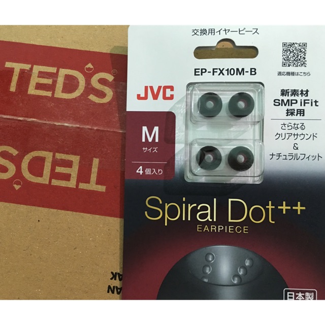 Jual Spiral Dot ++ eartips JVC Japan size Lengkap BUKAN SpinFit Ortofon ...