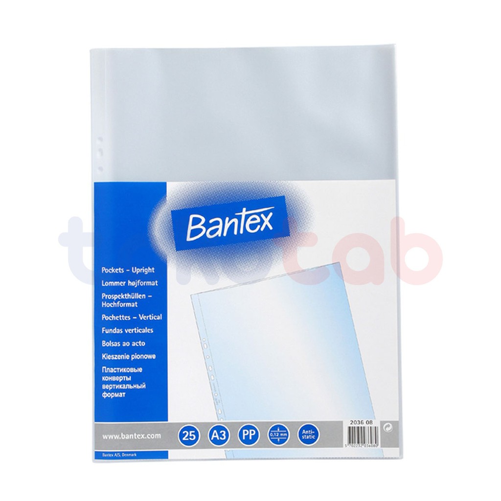 Jual Tokotab - Sheet Protector A3 BANTEX Portrait/Landscape A3 Isi 25 ...