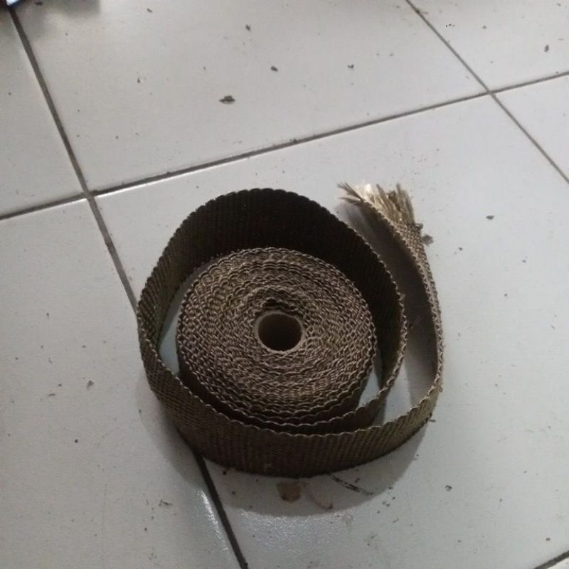 Jual Exhaust wrap titanium tali pelindung knalpot tali pembungkus ...