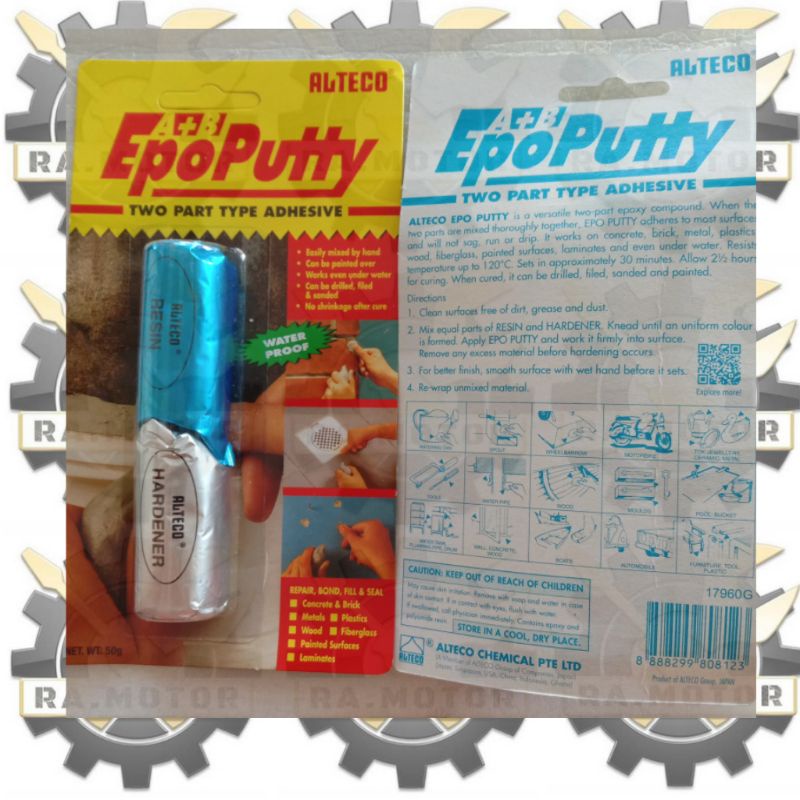 Jual [Baca Deskripsi] Lem Porting Alteco Epo Putty Water Proof 50gr ...