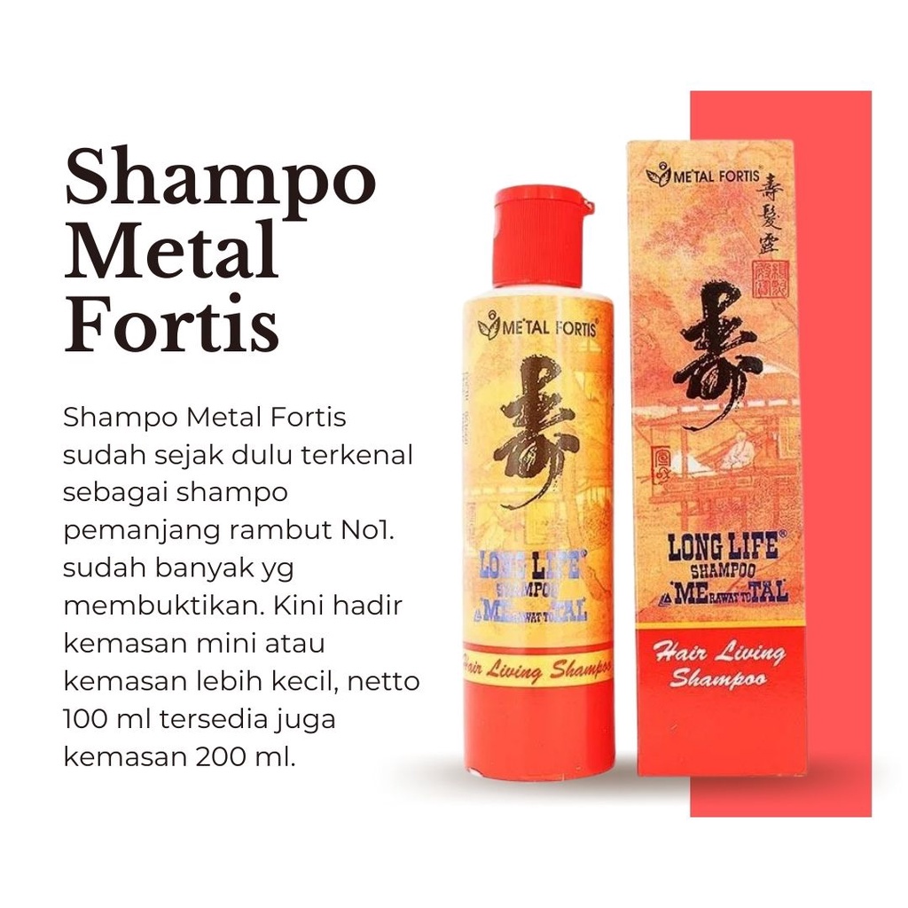 Jual Shampoo METAL FORTIS (100&200 ML) | Shopee Indonesia