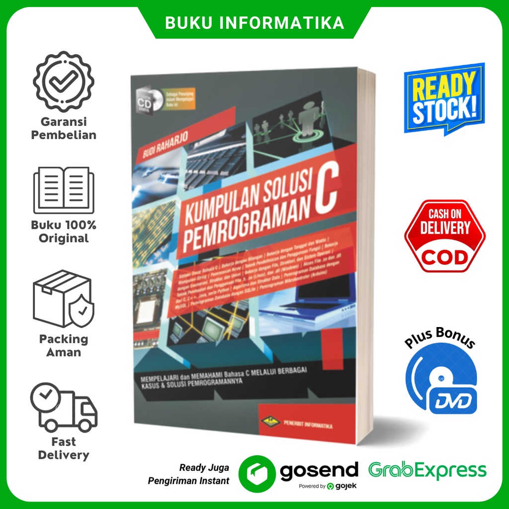 Jual Buku Kumpulan Solusi Pemrograman C + Bonus CD | Shopee Indonesia