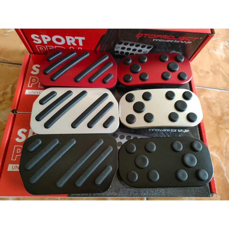 Jual cover pedal gas matic Raize Rocky hitam silver merah otoproject ...