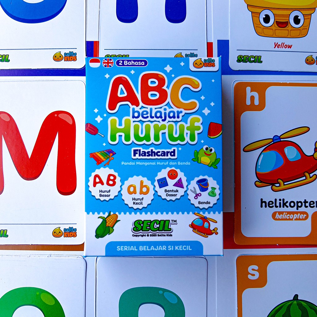 Jual Flashcard Belajar Huruf ABC | Kartu Pintar Belajar Membaca ...
