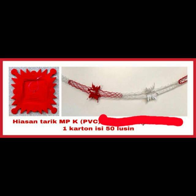 Jual Grosir bendera Indonesia merah putih model rumbai rumbai hiasan ...