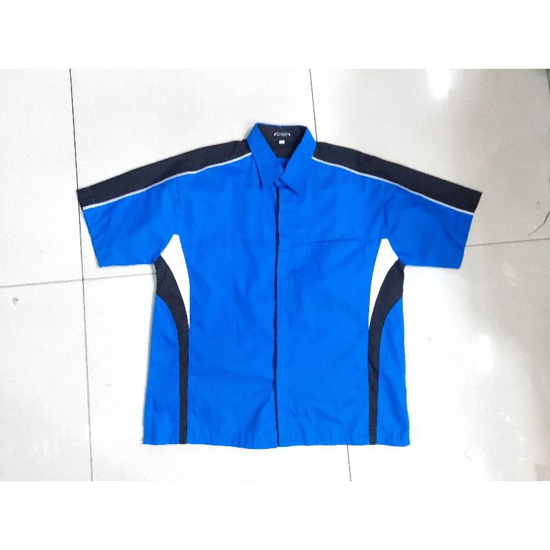 Jual KEMEJA RACING/ KEMEJA KERJA SERAGAM KANTOR KERJA/ KOMBINASI BAJU ...