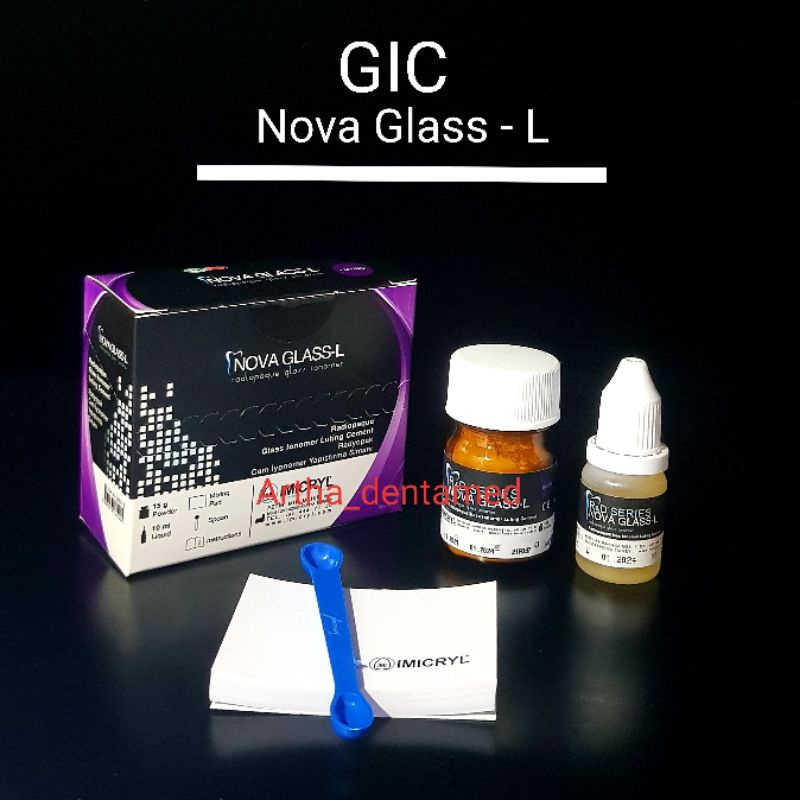 Jual IMICRYL GLASS IONOMER LUTING CEMENT / GIC / SIMILAR FUJI 1 / NOVA ...