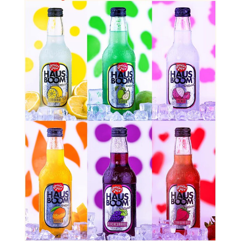 Jual Haus Boom Fruit Sparkling Juice 275ml / Jus Soda minuman buah ...