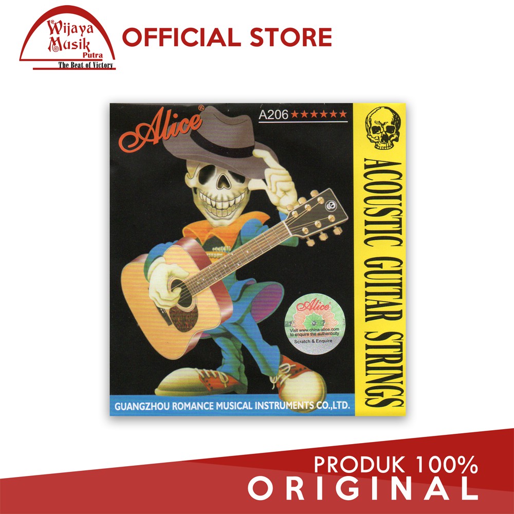 Jual Alice Senar / String Gitar Akustik A206-SL Super Light SET 6 ...