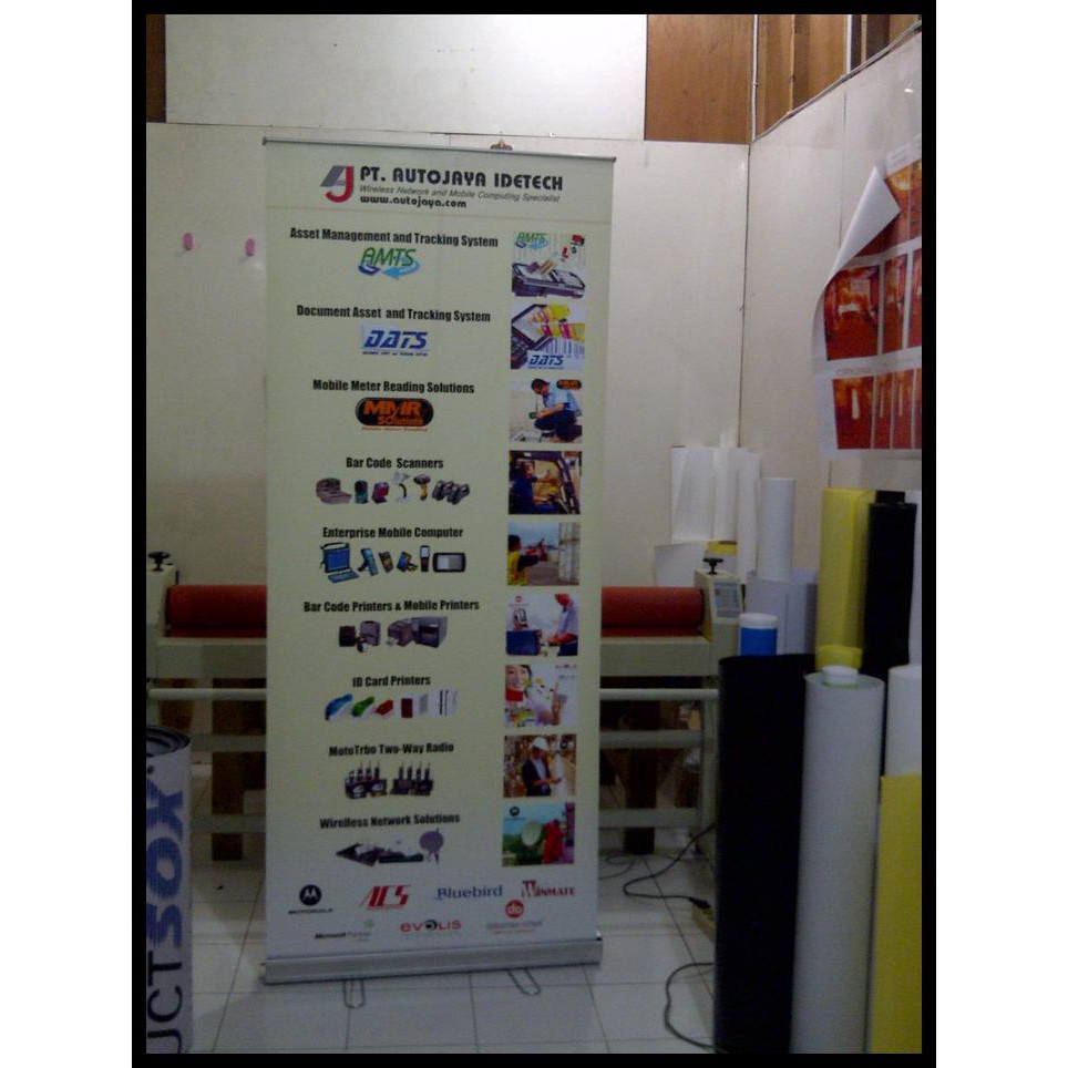 Jual CETAK COVER ROLL UP BANNER UKURAN 60 X 160 BAHAN ALBATROS | Shopee Indonesia