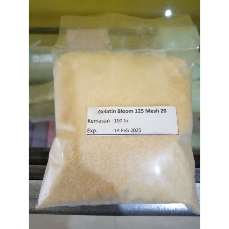 Jual Gelatin Bloom 125 HALAL - Repack 100gr | Shopee Indonesia