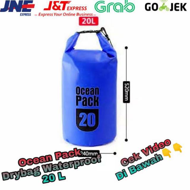 Jual TAS ANTI AIR OCEAN PACK DRY BAG 20 LITER | Shopee Indonesia