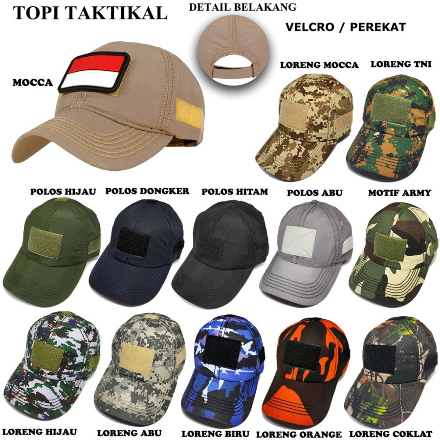 Jual Topi Tactical / Topi Komando / Topi Militer / Topi Tentara ...