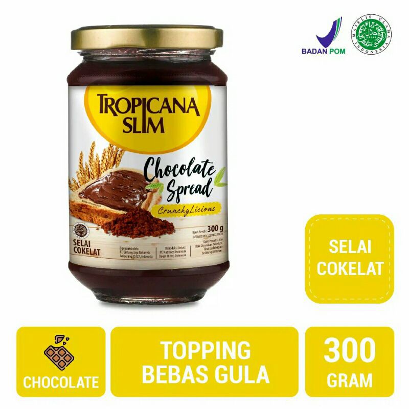 Jual Tropicana Slim Choco Spread 300 gr - Selai Coklat | Shopee Indonesia