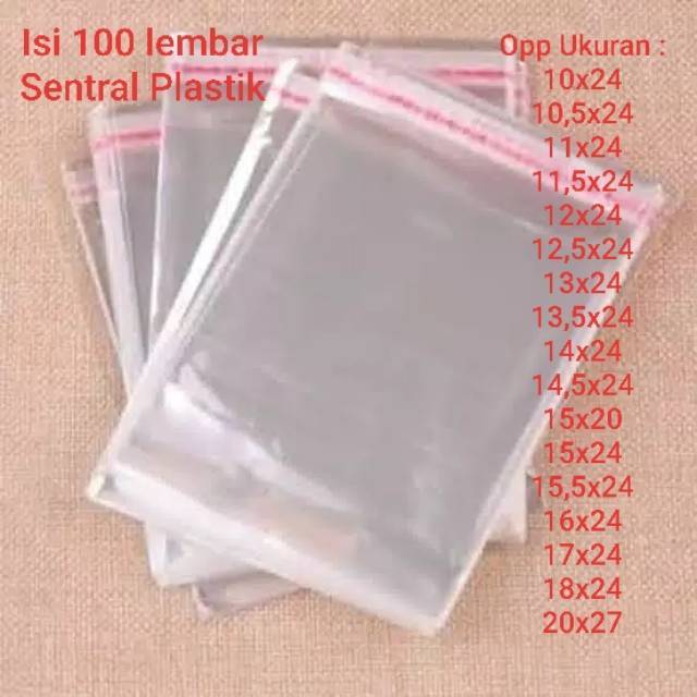 Jual Opp Undangan Plastik Seal isi 100 lembar | Shopee Indonesia