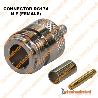 Jual KONEKTOR CONNECTOR RG174 N F (FEMALE) | Shopee Indonesia